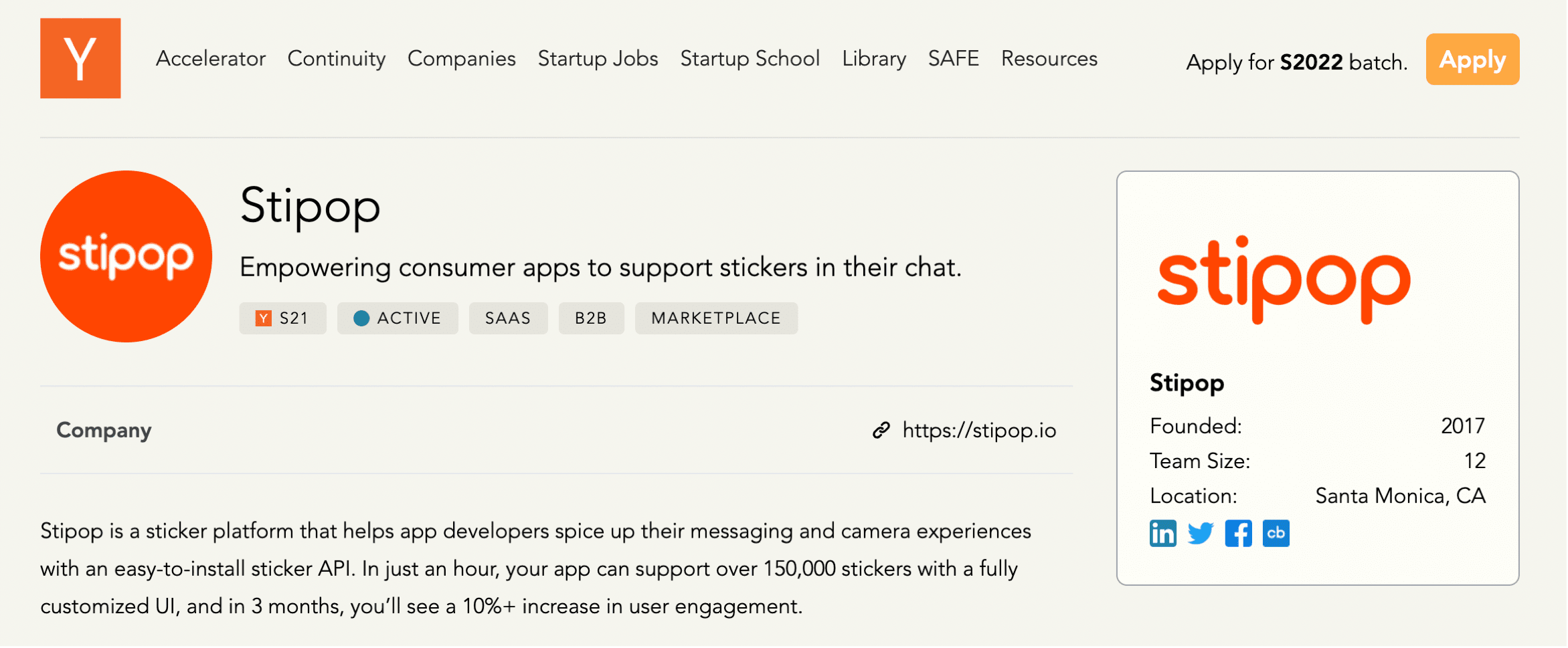 Stipop is now backed by Y Combinator